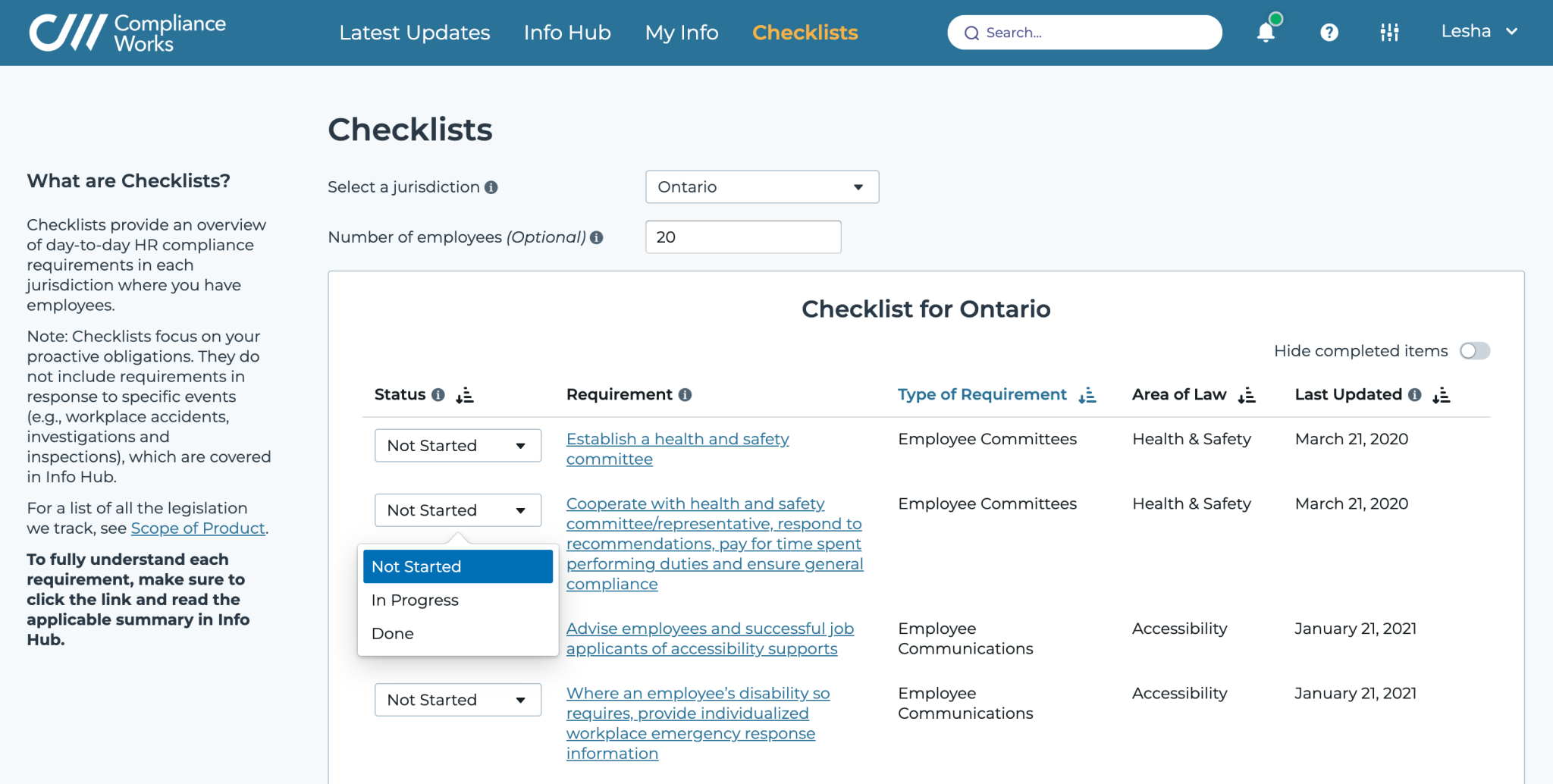 New HR Compliance Checklist Tool - Сompliance Works